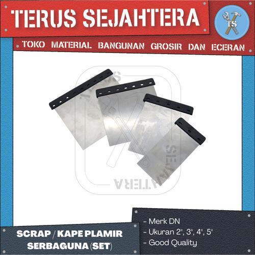 Jual SCRAP / KAPE PLAMIR SET BAHAN BESI TIPIS KUAT MERK DN UKURAN 2-5 ...