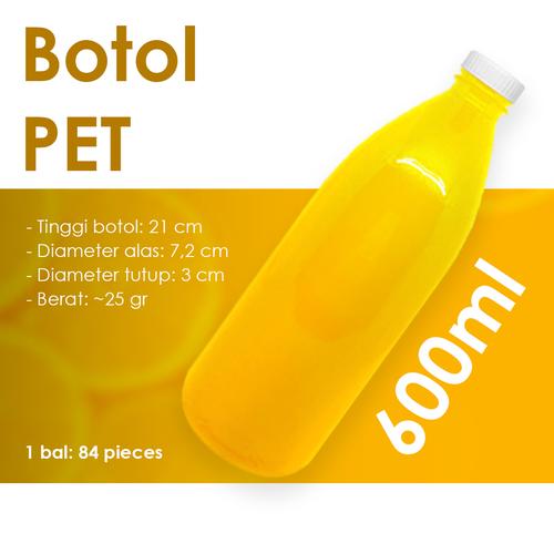 Jual Botol Plastik PET Transparent 600ml (Botol Cilik SN Gojek Grab ...