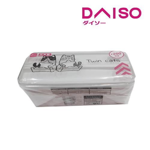 Jual Daiso Print 2-Tier Lunch Box With Chopsticks - Jakarta Pusat ...
