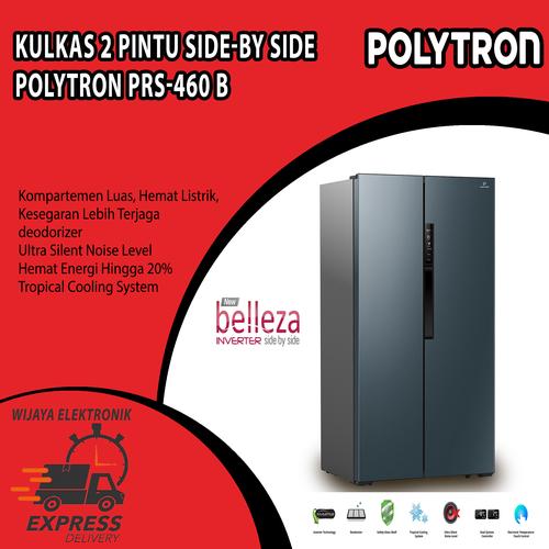 Promo KULKAS 2 PINTU 460 LITER SIDE-BY SIDE POLYTRON PRS-460B Cicil 0% ...