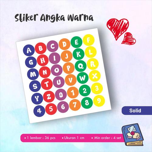 Jual Stiker Angka / Stiker Huruf / Stiker Alfabet / Alphabeth / Deco ...