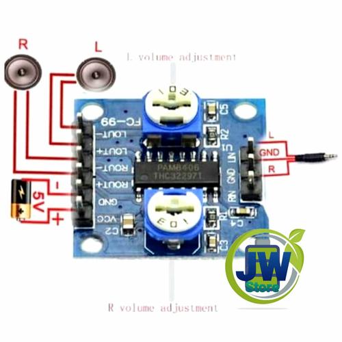 Jual modul ampli mini 2x5watt - Kota Makassar - JWstoremks | Tokopedia