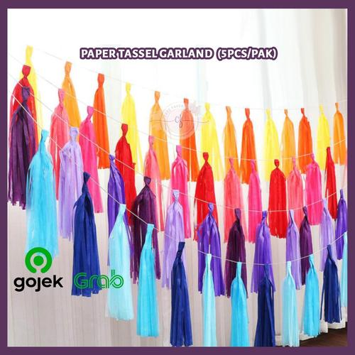 Jual HIASAN RUMBAI KERTAS/RUMBAI KERTAS/RUMBAI TASSEL/TASSEL PAPER ...