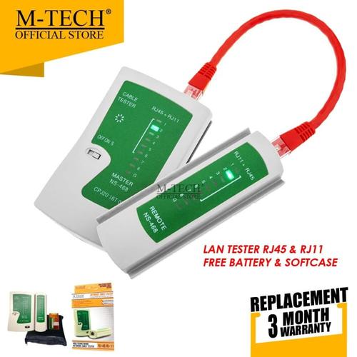 Jual M-Tech Original LAN Tester RJ45 RJ11 Alat Tes Kabel Network - Kota ...