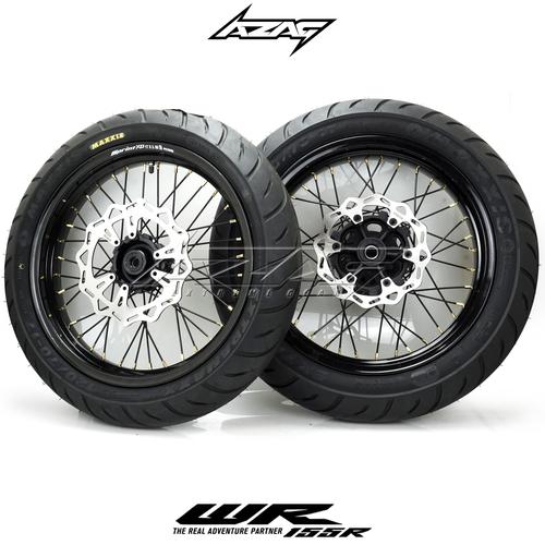 Jual BAN SET SUPERMOTO WR155 VELG ROSSI TROMOL EXPEDITION MAXXIS - 110 ...
