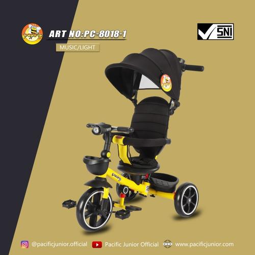 Jual Tricycle Pacific 8018-1 Baby Stroller Dorongan Anak Sepeda Roda ...