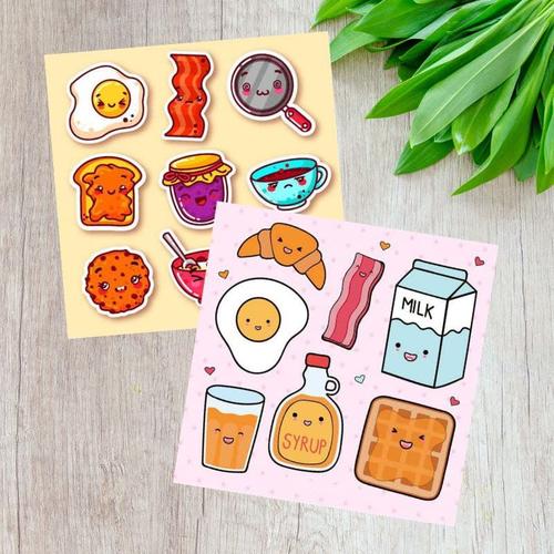 Jual STIKER FOOD AESTHETIC PACK/STIKER MAKANAN TUMBLR BY OKASHI STORE ...