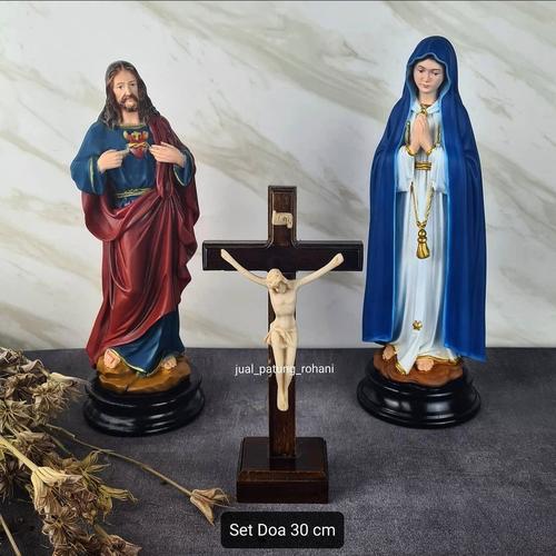 Jual Set Patung Perlengkapan Doa Yesus Maria 30 cm biru - Kota Semarang ...