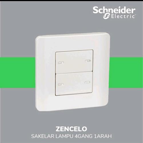 Jual Schneider Zencelo White 4gang - Kab. Kebumen - Saklar Kita | Tokopedia