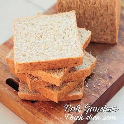 Jual ROTI TAWAR GANDUM PREMIUM HALAL / WHOLE WHEAT BREAD - Slice 2 cm ...