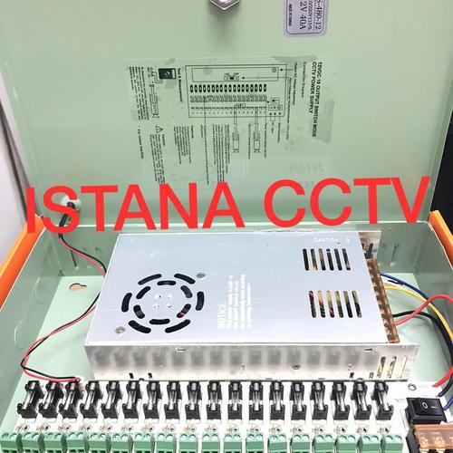Jual POWER SUPPLY CCTV BOX 12V 40A 18 PANEL CCTV PSU BOK 12 Volt 40 A ...