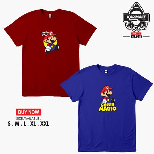 Jual Kaos Baju Game Super Mario Bros JAPAN Kaos Game - Karimake - V2 ...