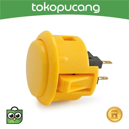 Jual Push On Sanwa 30mm Kuning Tombol Type Arcade Button OBSF-30 Yellow ...