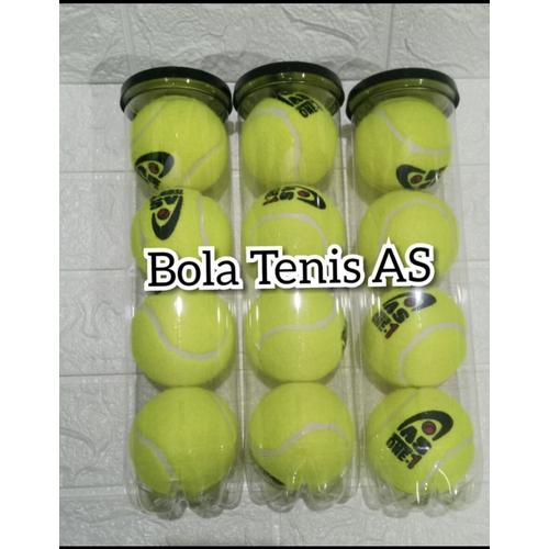 Jual Bola Tenis lapangan As One isi 4 +Tabung ORIGINAL - Bola tenis 1 ...