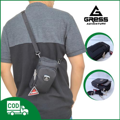 Jual Tas Selempang Hp Mini Pria Unisex Kanvas Tactical Distro Gress ...