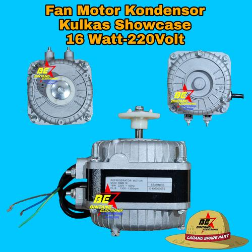Jual Fan Motor Condensor Kulkas Showcase 16 watt Dinamo Kondensor Show ...
