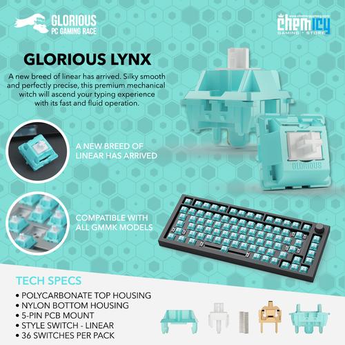 Promo Glorious Lynx Mechanical Gaming Keyboard Switches - Unlubed ...