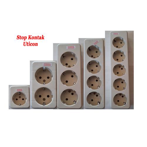 Jual Stop Kontak Arde 1, 2, 3, 4, 5 Lubang Terminal Kuningan Asli Uticon - 4 Lubang - Kota ...