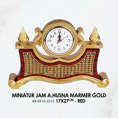 Jual Jam Meja Jam Duduk Marmer Kaligrafi Lafadz Asmaul Husna Import ...