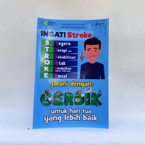 Jual TERBARU || Poster Kesehatan, Ingat Stroke Ingat Cerdik - Kab ...