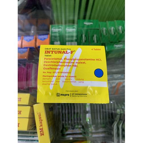 Jual intunal f / intunal forte / obat batuk pilek / demam / meriang ...