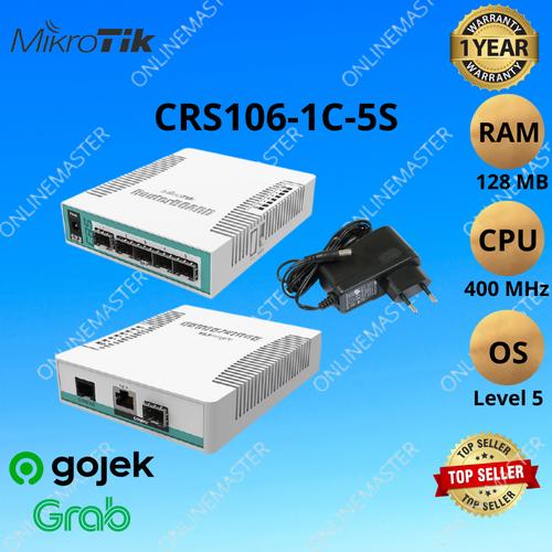 Jual MIkrotik Routerboard CRS106-1C-5S - Jakarta Pusat - Onlinemaster | Tokopedia