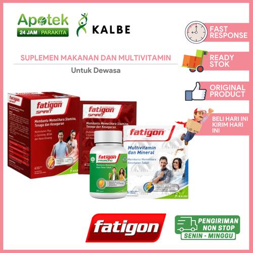 Jual Fatigon Kaplet suplemen multivitamin dan mineral untuk kesehatan ...
