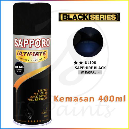 Jual Cat Aerosol Sapporo Ultimate UL106 (Saphire Black) @ 400 cc Cat Spray - Jakarta Barat - IS ...