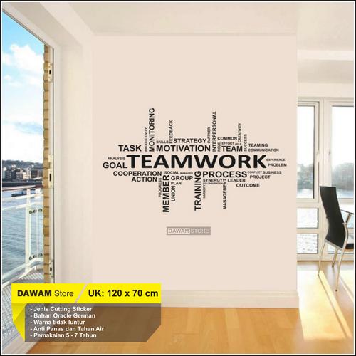 Jual Stiker Dinding Dekorasi Wall Sticker Tembok Team Work - S 80 x 48 ...