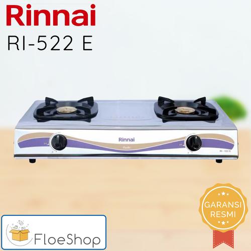 Jual Kompor Gas 2 Tungku Stainless Rinnai / Rinai RI 522E RI522E - Kota ...