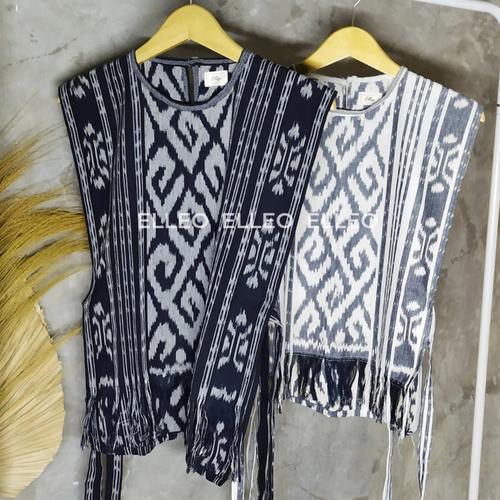 Jual ELLEO TORA VEST TENUN ETNIK ROMPI TENUN/OUTER TENUN TRADISIONAL ...