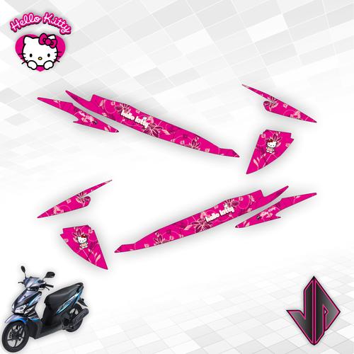 Jual Striping Stiker / Sticker Vario 110 CW 2008 34 Hello Kitty - Biru ...