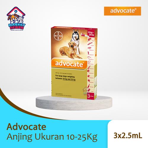 Jual Advocate Obat Tetes Kutu Untuk Anjing Ukuran 10 Sampai 25 Kg ...