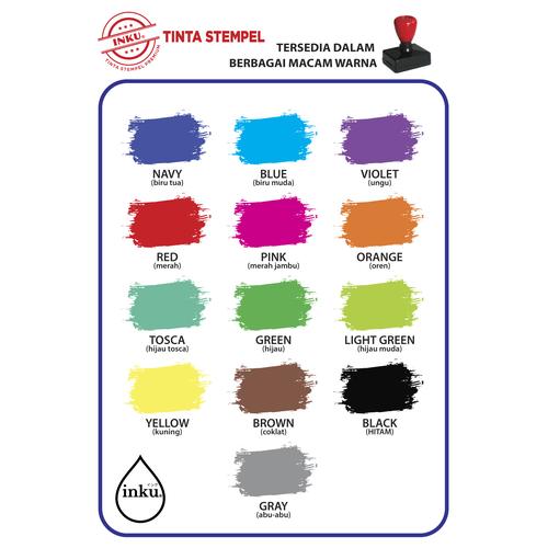 Jual Tinta Stempel Premium Ukuran 6 ml ... Termurah ... Terbaik ...