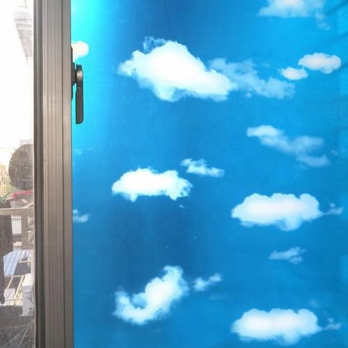 Jual Sticker Kaca motif awan / sticker pintu kaca jendela ukuran ...