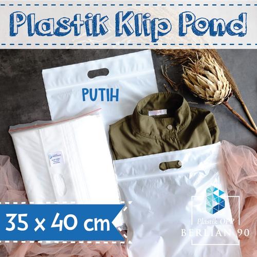 Promo Plastik Klip Pond 35x40 cm Plastik Ziplock Besar + Gagang Plastik ...