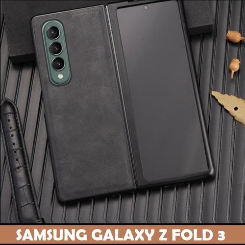 Jual SAMSUNG GALAXY Z FOLD 3 5G LEATHER SOFT CASE FRONT BACK CASING ...
