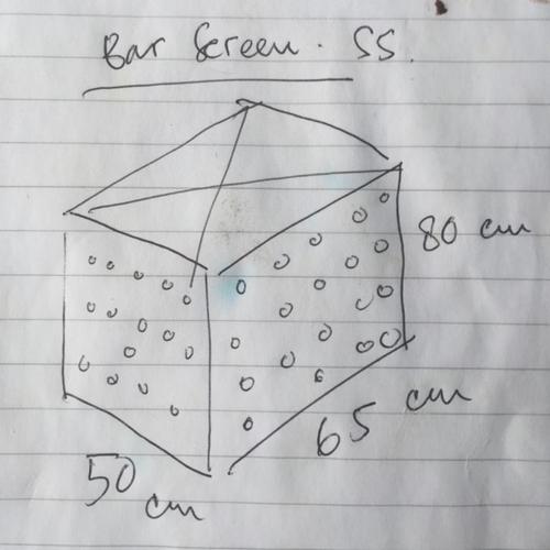 Jual stainless steel SUS 304 Bar Screen 65x50x80cm Term2 - Kab ...