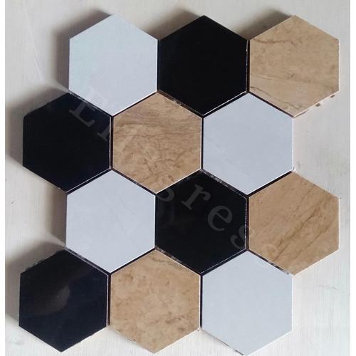 Jual Ellagress Mosaik Hexagon Pola Keramik Lantai Dinding Backsplash ...