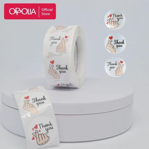Jual Oppolia 100 PCS STICKER THANK YOU TERIMA KASIH STIKER SOUVENIR ...