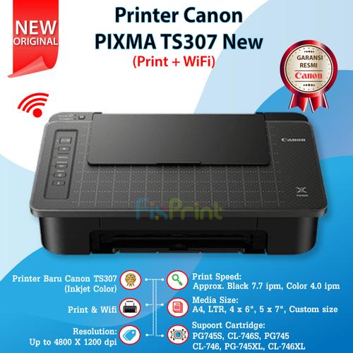 Jual Printer Canon TS307 TS 307 Print Scan Copy WiFi Cartridge 745s ...