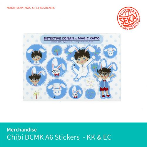 Jual A6 Sticker Set Anime DCMK - Kaitō Kid & Edogawa Conan Chibi ...