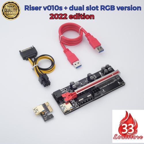 Jual Pcie riser vga mining raiser vga 8 kapasitor v009s plus metal - V010s+ RGB - Kab. Tangerang ...