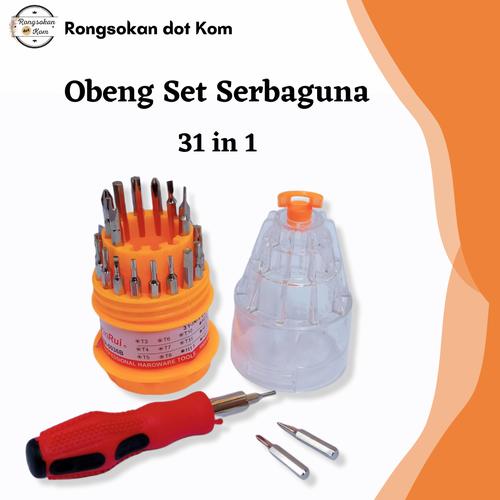 Jual obeng set multi 31 in 1 / Obeng serbaguna untuk HP, Laptop, pc dll ...