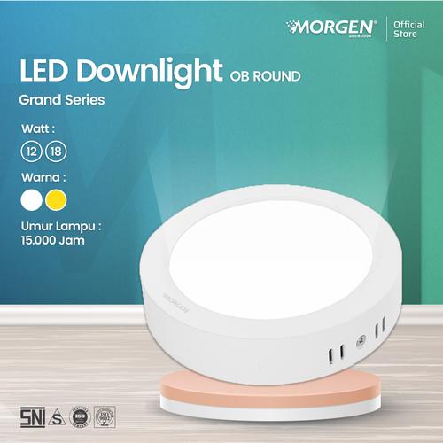 Promo MORGEN LED Downlight Grand OB Round 6500K/3000K - 6 W, Putih ...