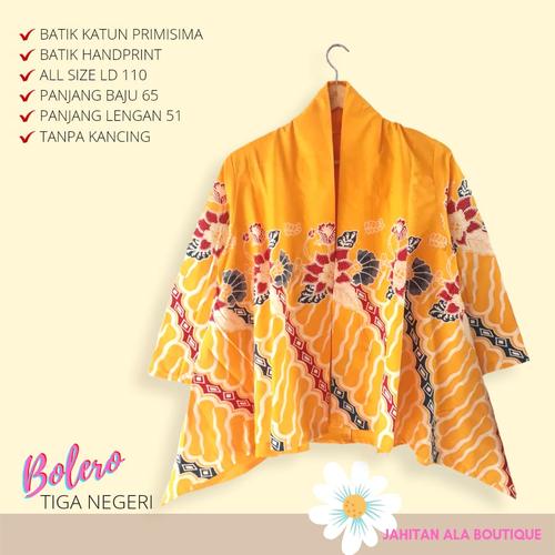 Jual OUTER BOLERO - Outer Batik Bolero Tiga Negeri - Kuning, 5L - Kab ...