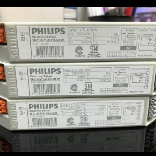 Jual electronic ballast balast philip ebc 1x36w 1x36watt balast ...