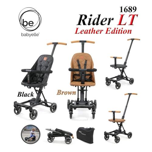 Jual Stroller Baby Elle Babyelle 1689 Rider LT Leather Edition - Black ...