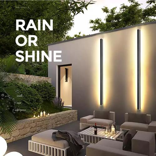 Jual Lampu Tembok Dinding Wall Light LED Warm White Black Hitam Outdoor ...