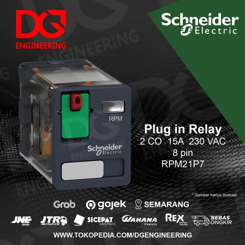 Jual Schneider Relay Power 8 Pin 15A 2CO RPM21P7 230VAC - Kota Semarang ...
